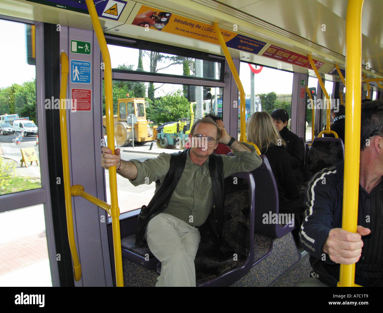 On The Luas Stock Photo - Alamy