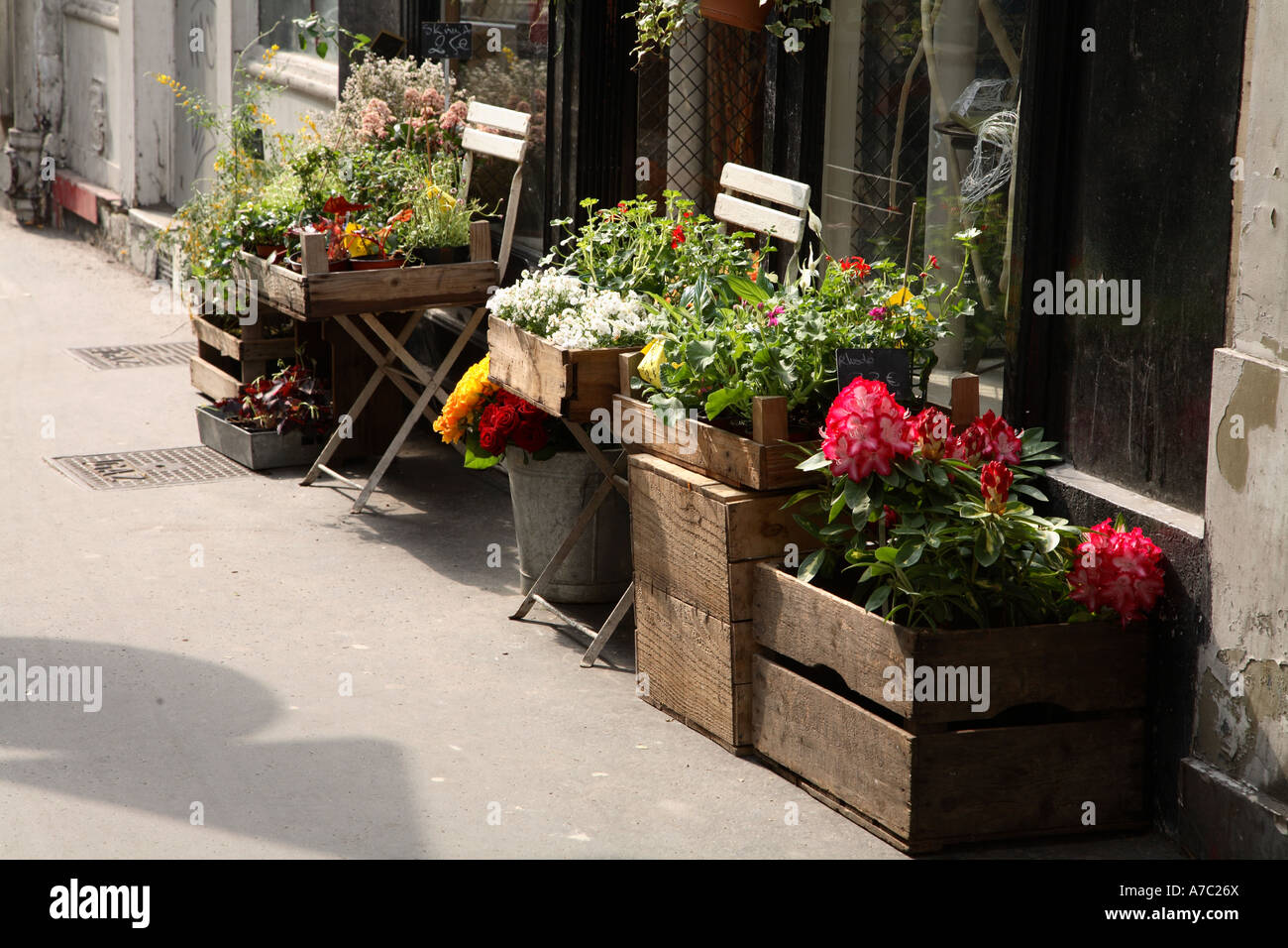 flower shop in paris, france, europe Stock Photo - Alamy
