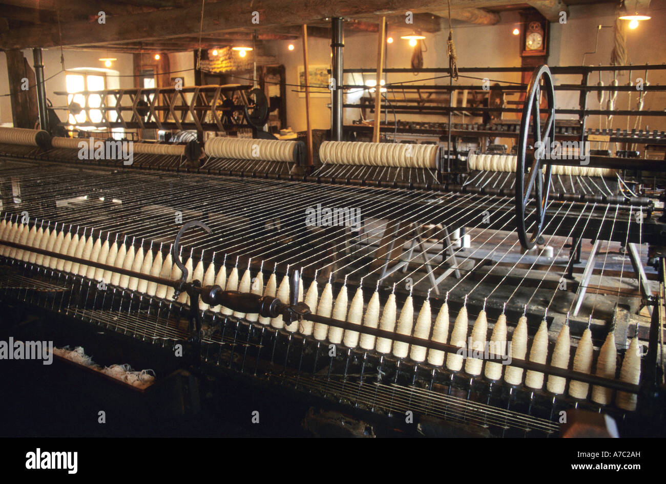 Cotton spool old mill hi-res stock photography and images - Alamy