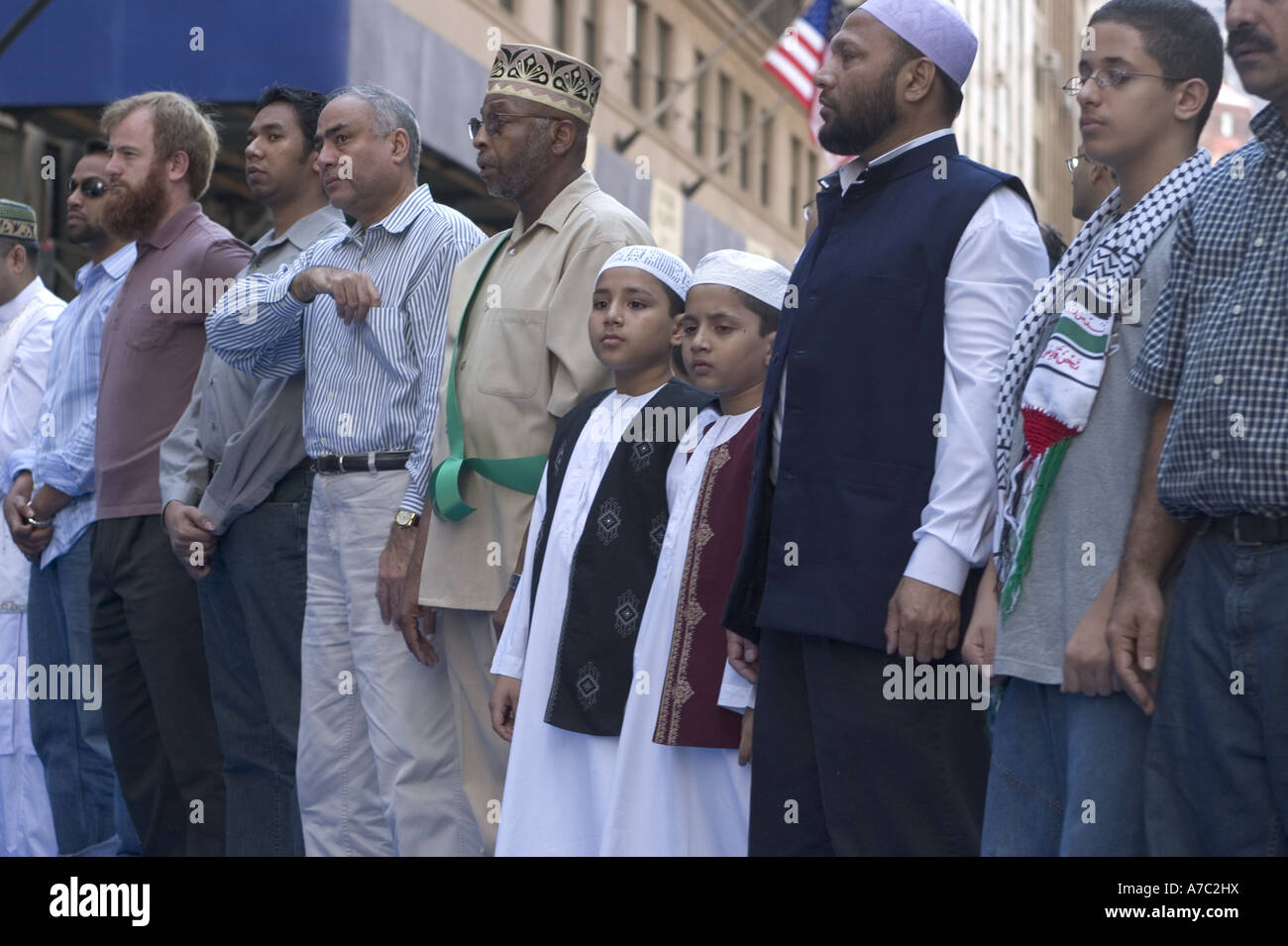 Participants at the annual Muslim Day Parade on Madison Avenue in New ...