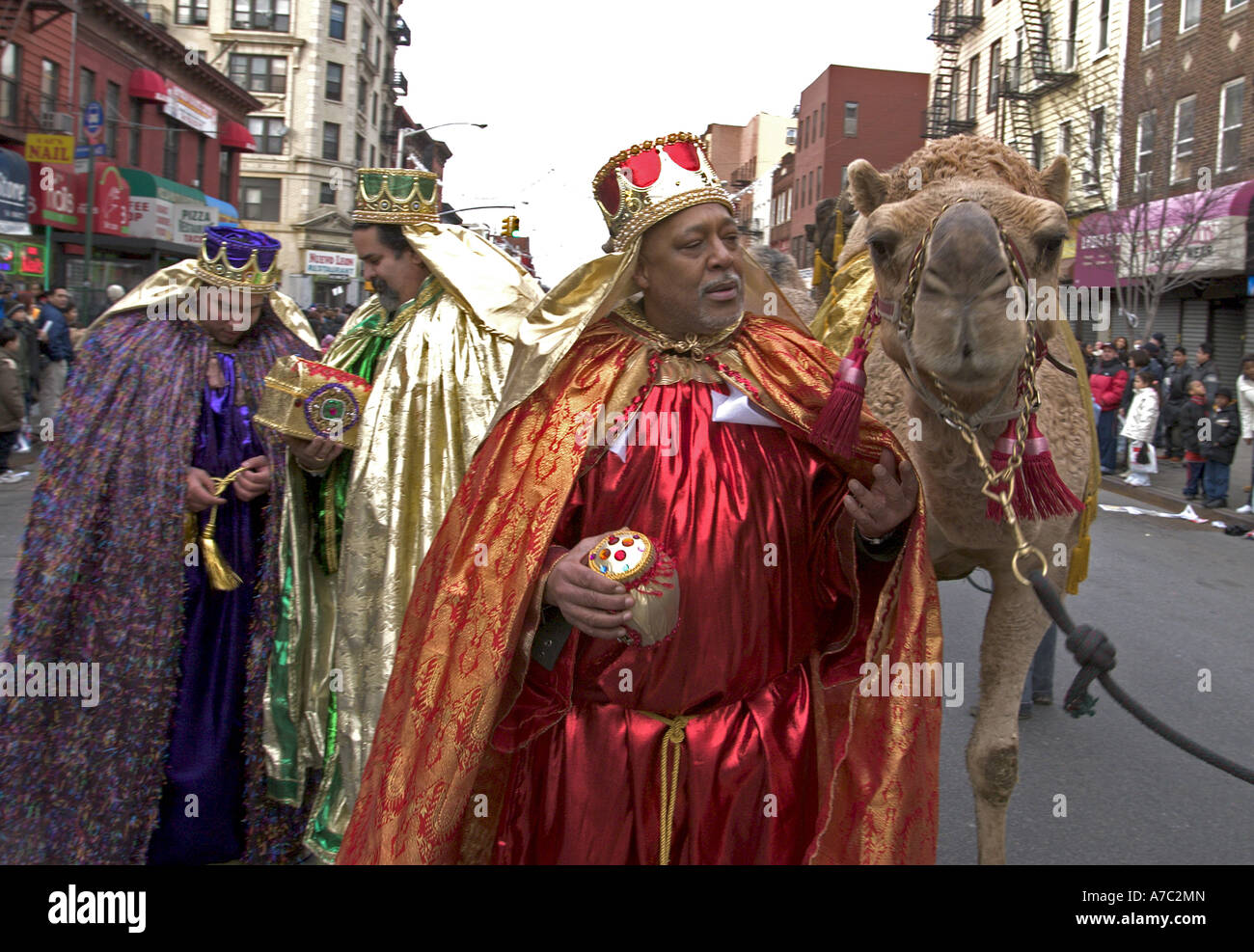 Three Kings Day parade in Bushwick, Brooklyn, New York Stock Photo - Alamy