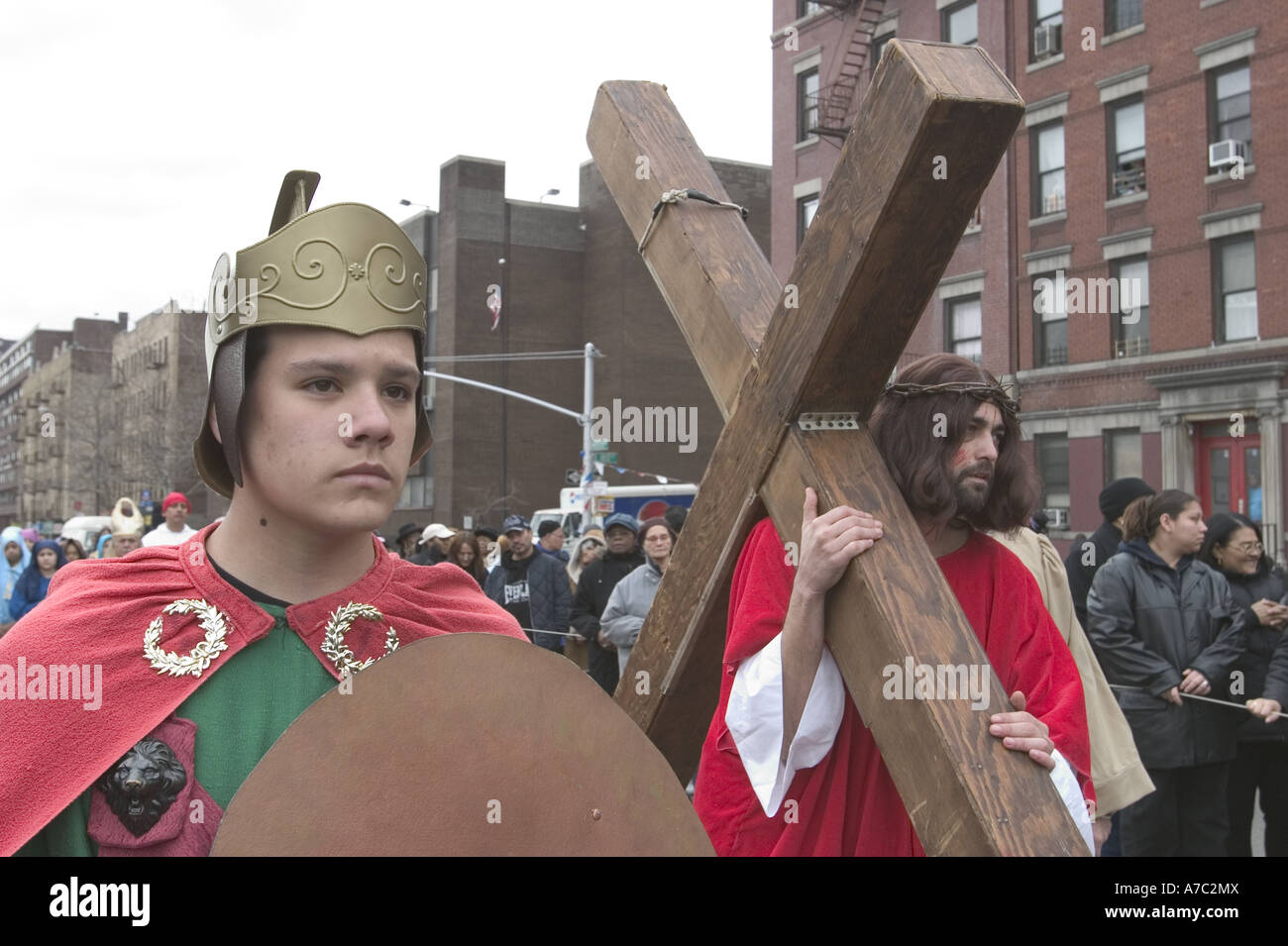 Good Friday enactment of the Stations of the Cross on the streets of ...