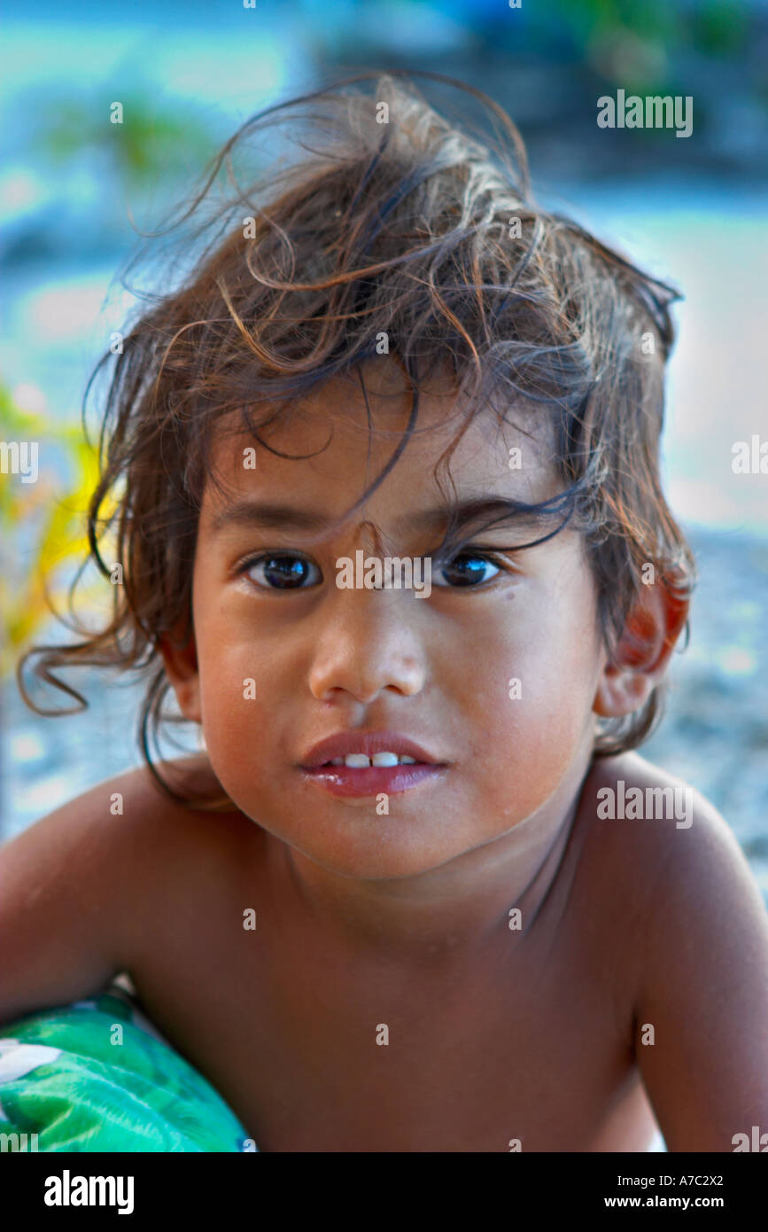 Children huahine french polynesia hi-res stock photography and images ...