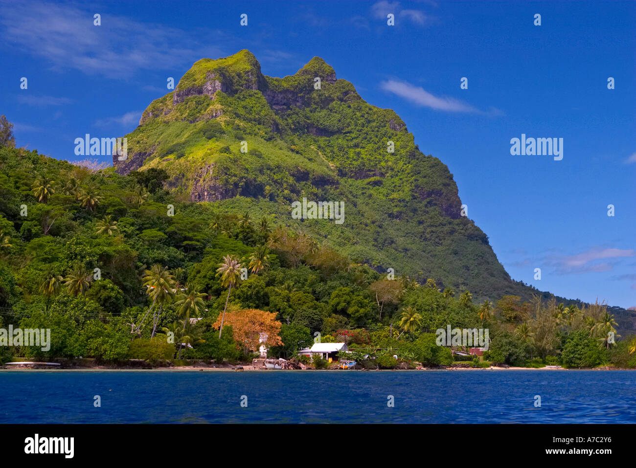 Vaitape village hi-res stock photography and images - Alamy
