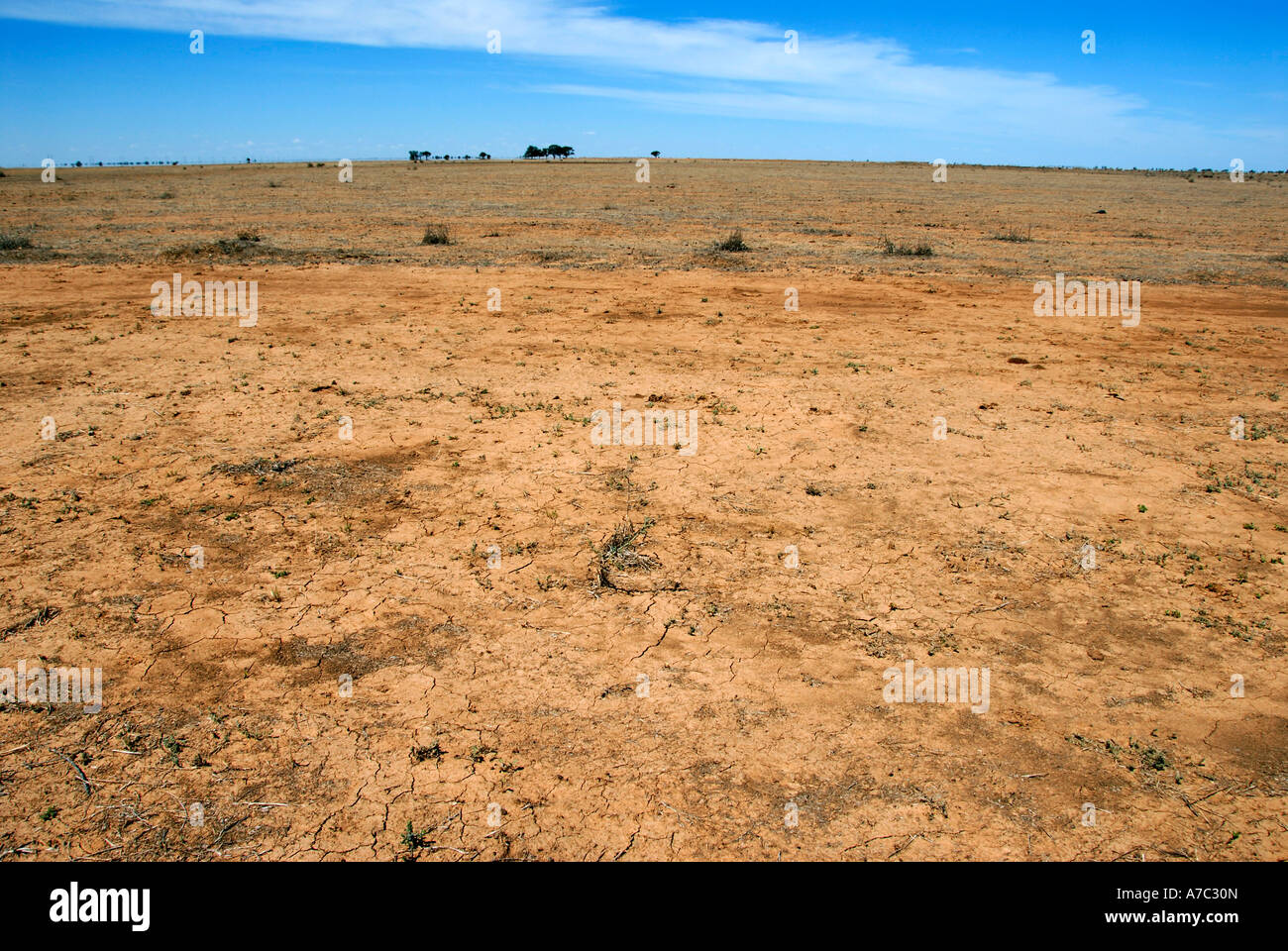 Severe drought conditions Hay Plains Southern NSW Australia Stock Photo ...