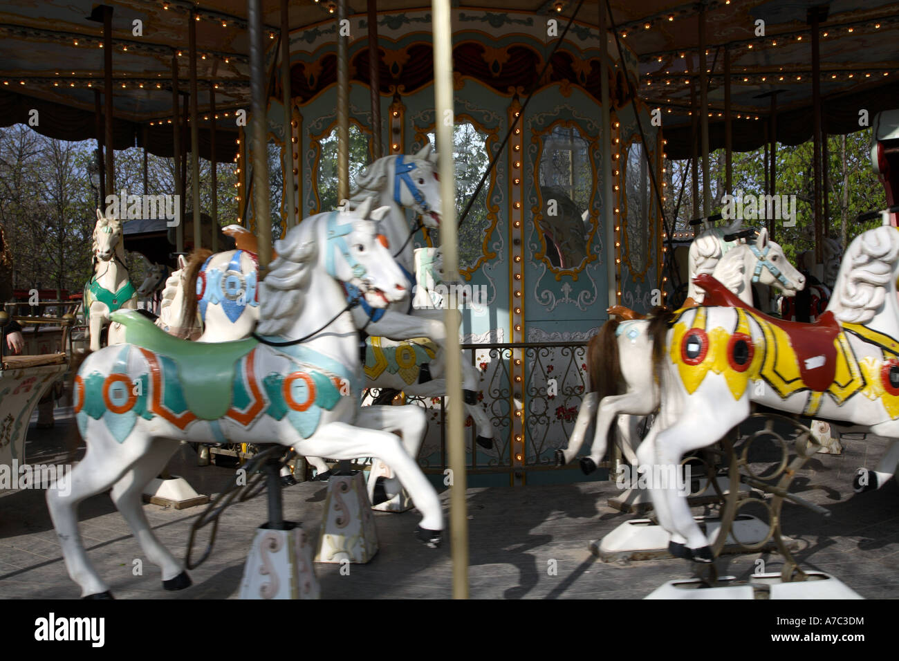 horse merry go round Stock Photo - Alamy