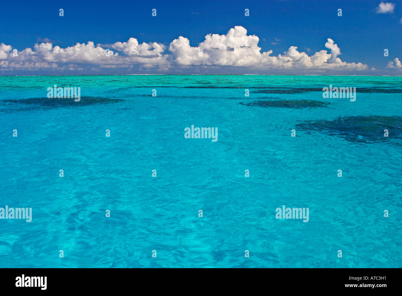 The stunning colors of the lagoon of Bora Bora French Polynesia Stock ...