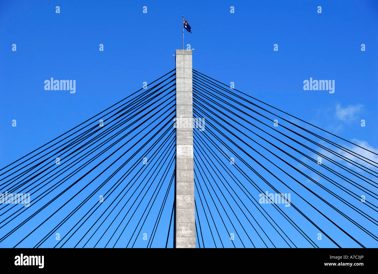 Pylon Anzac Bridge Sydney NSW Australia Stock Photo - Alamy