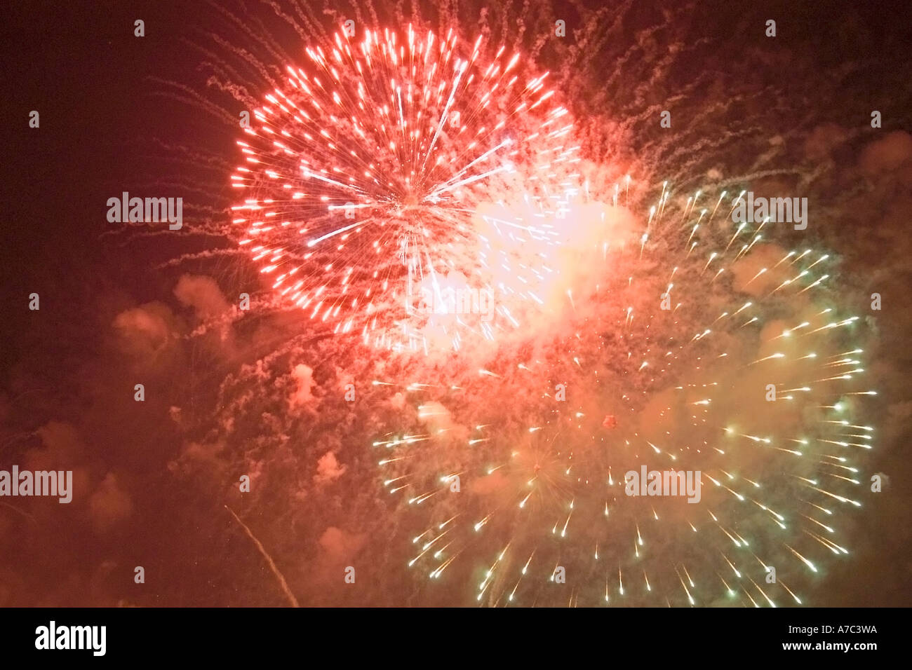 New Year's Eve fireworks display Stock Photo - Alamy