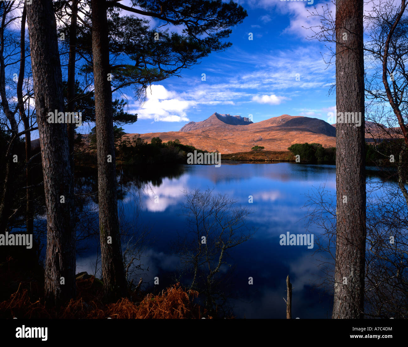 Ben More Coigach from Loch Cul Dromannan Stock Photo - Alamy