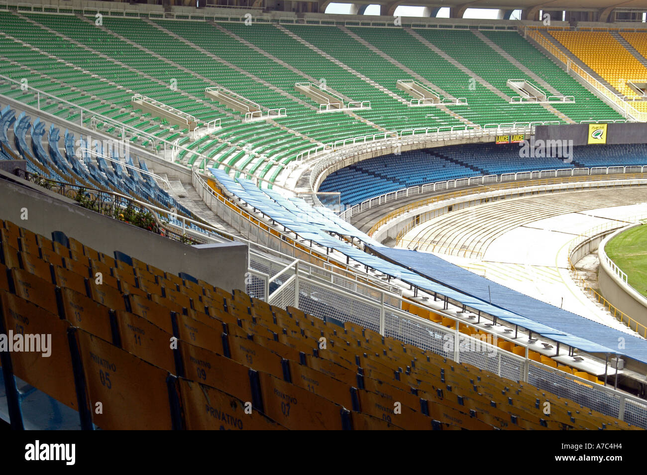 Football stadium pitch goal stand hi-res stock photography and images ...