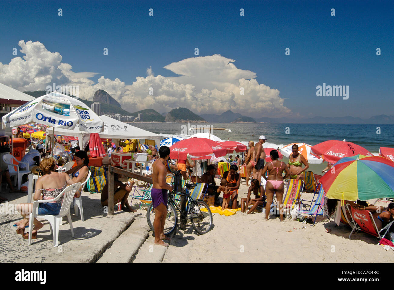 People on Copacabana Beach, Rio de Janeiro, Brazil Stock Photo - Alamy