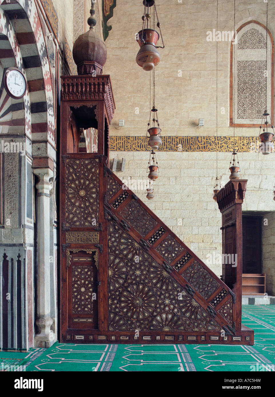 minbar, Complex of al-Ashraf Barsbay, Cairo, Egypt Stock Photo - Alamy