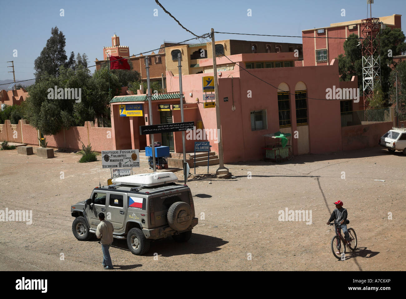 Four wheel drive jeep vehicle Alnif, Morocco, north Africa Stock Photo ...