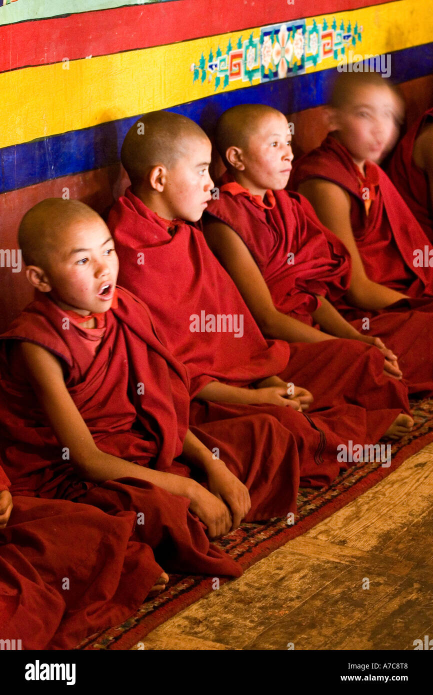 Young Monks and Monks of the Gelupa Order during Puja - Likir Gompa ...