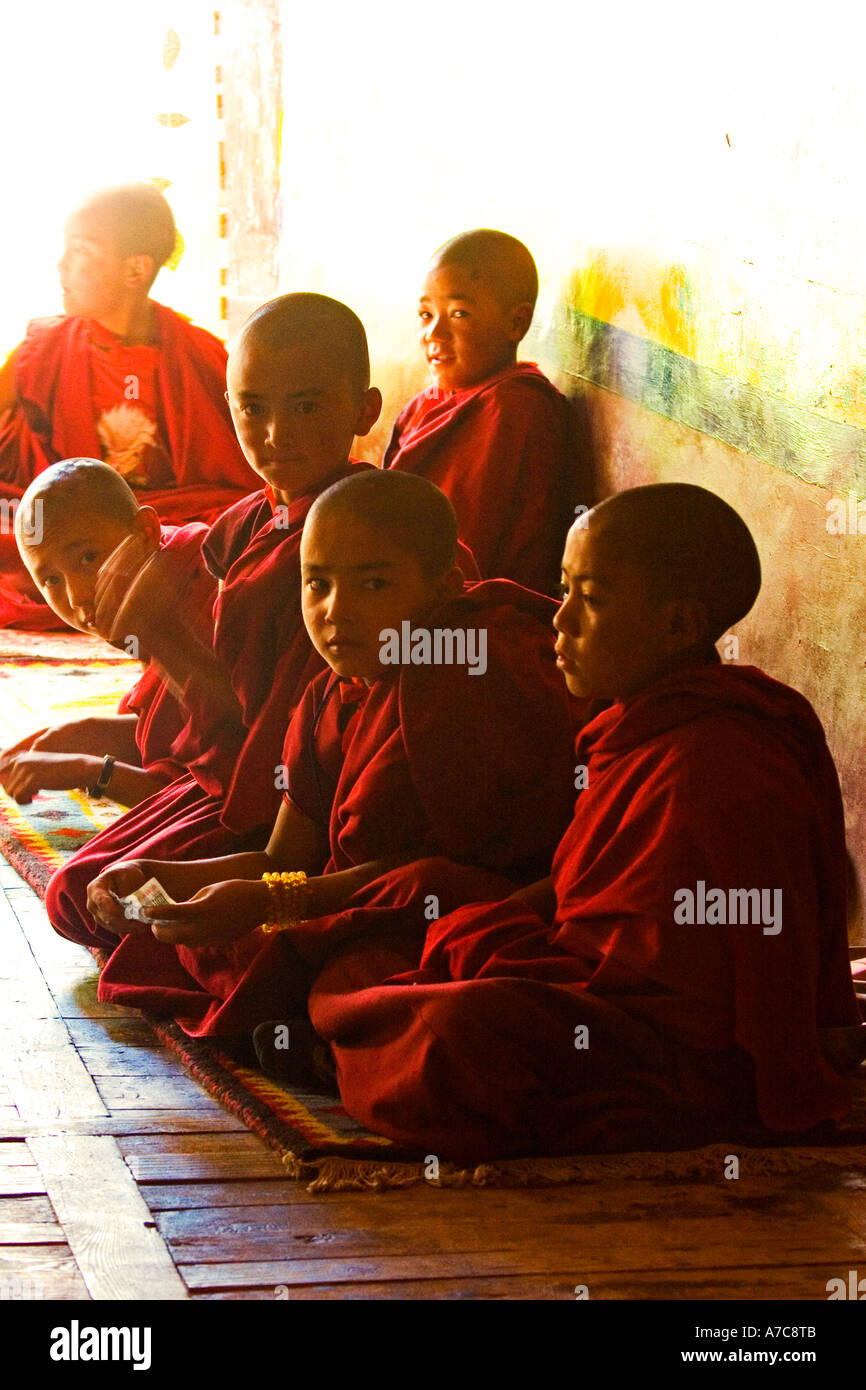 Young Monks and Monks of the Gelupa Order during Puja - Likir Gompa ...