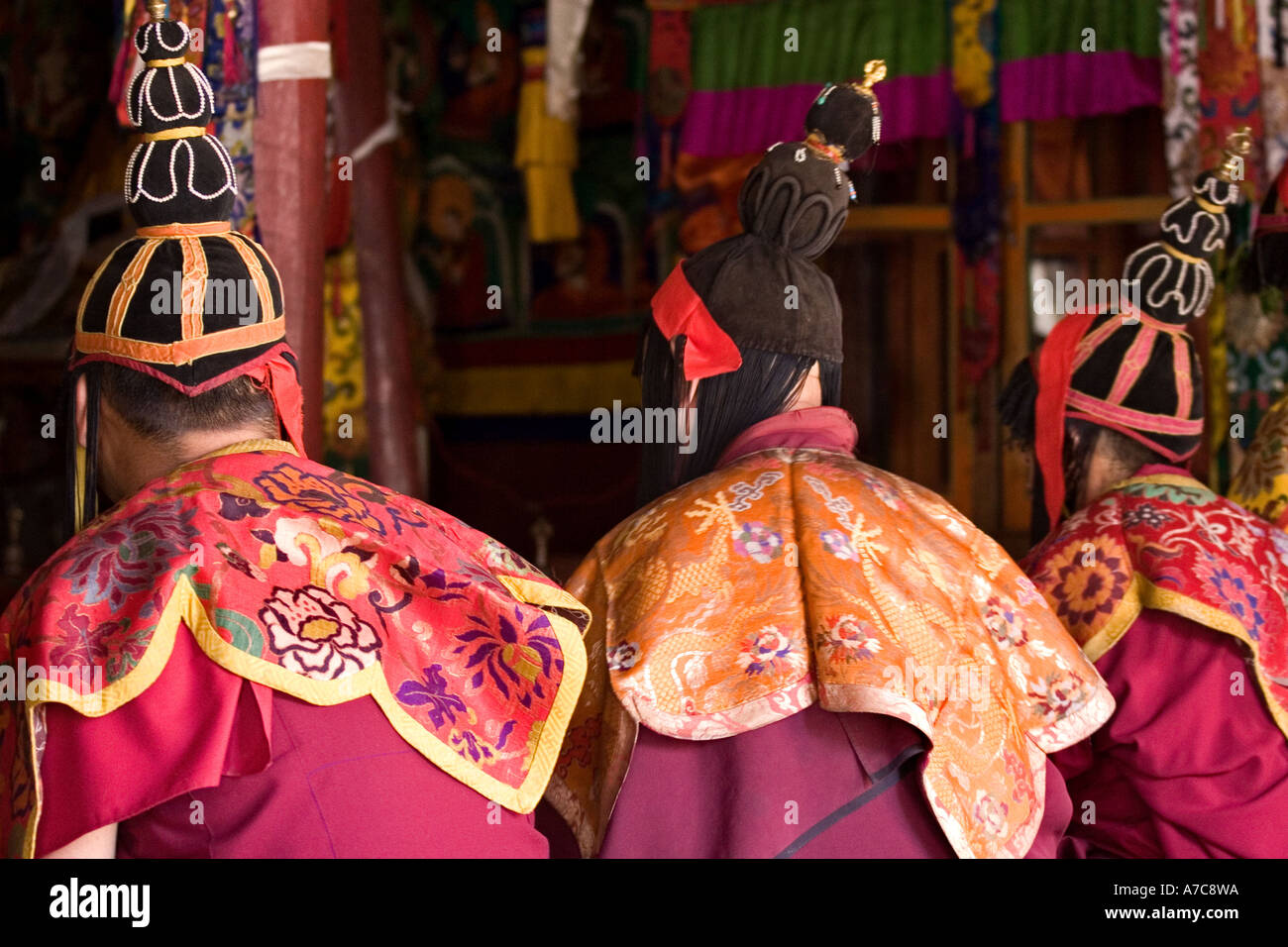 Young Monks and Monks of the Gelupa Order during Puja - Likir Gompa ...