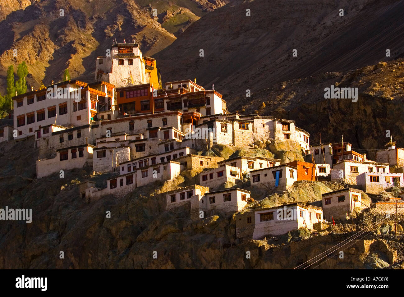 The beautiful Diskit Gompa at Sunrise Nubra Valley Ladakh Indian ...