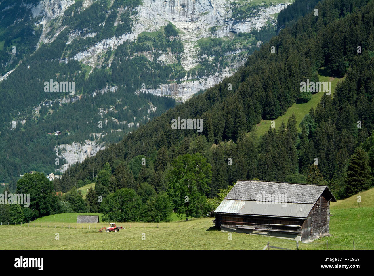Hay barn on alpine hi-res stock photography and images - Alamy
