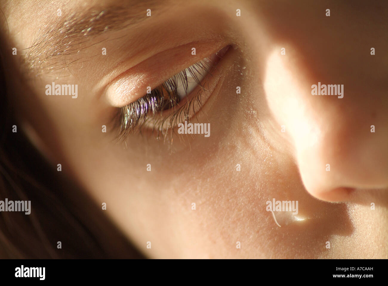 Sad child crying Stock Photo - Alamy