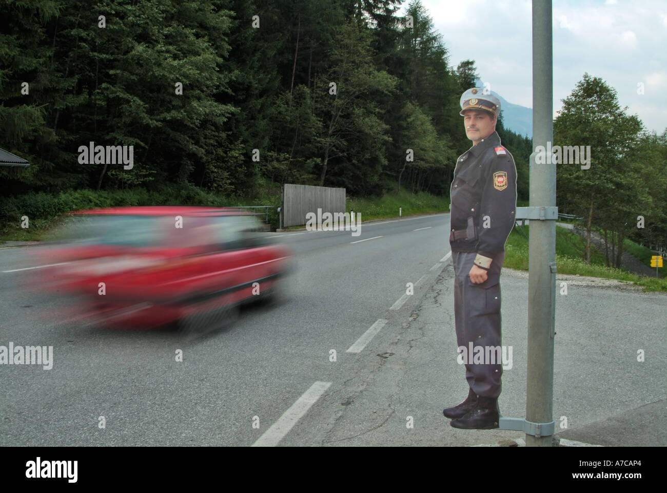 Cardboard cutout policeman hi-res stock photography and images - Alamy