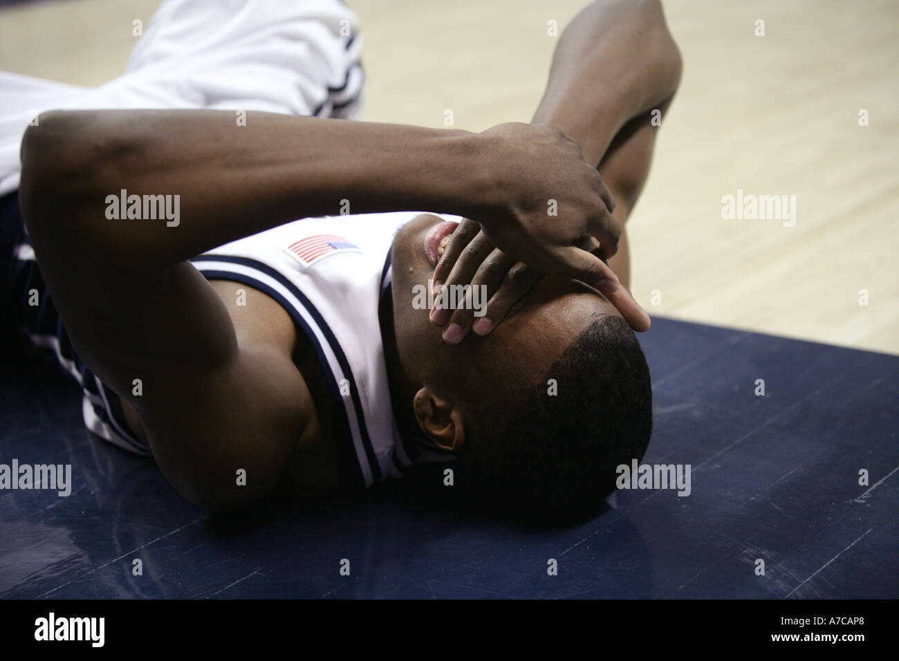 Basketball injured player court hi-res stock photography and images - Alamy