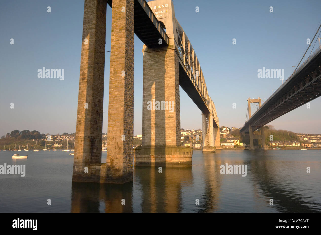 Tamar bridges Plymouth Devon UK Stock Photo - Alamy