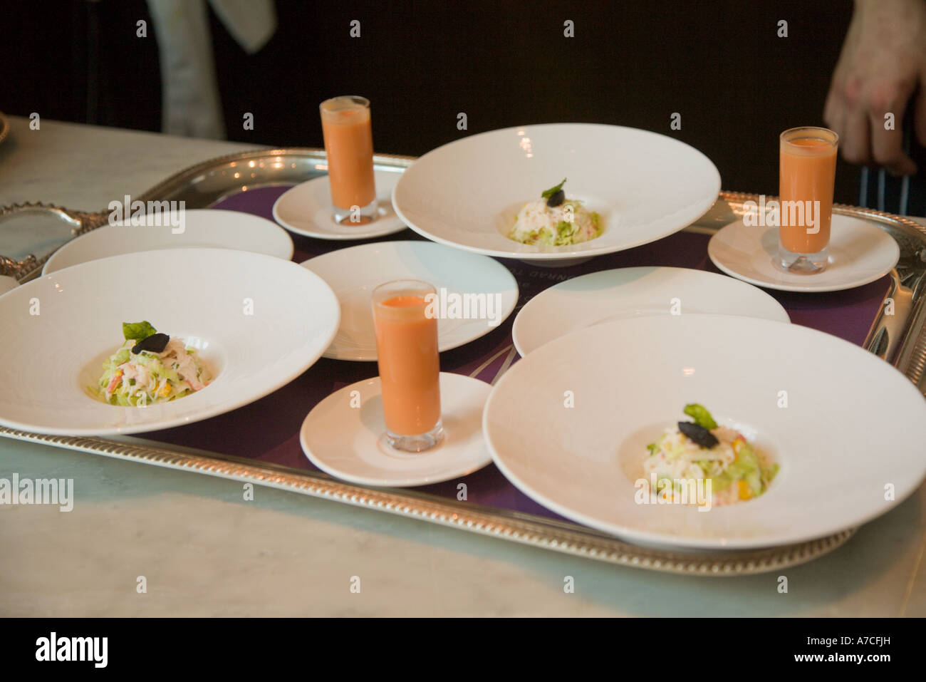 Dishes at Gordon Ramsay Cerise Restaurant Conrad Hotel Tokyo Japan ...
