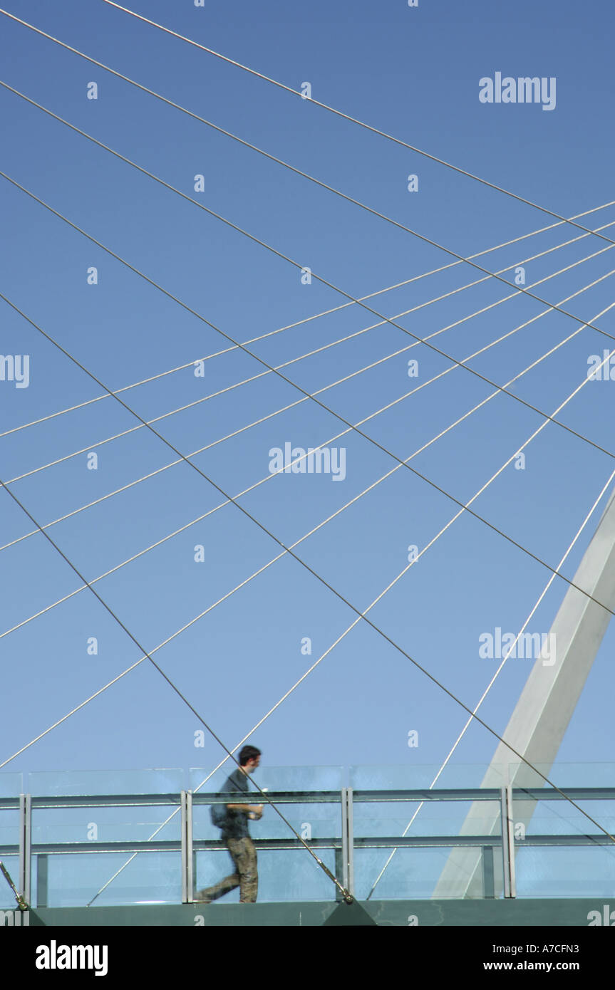Modern bridge in Adelaide in South Australia Stock Photo - Alamy