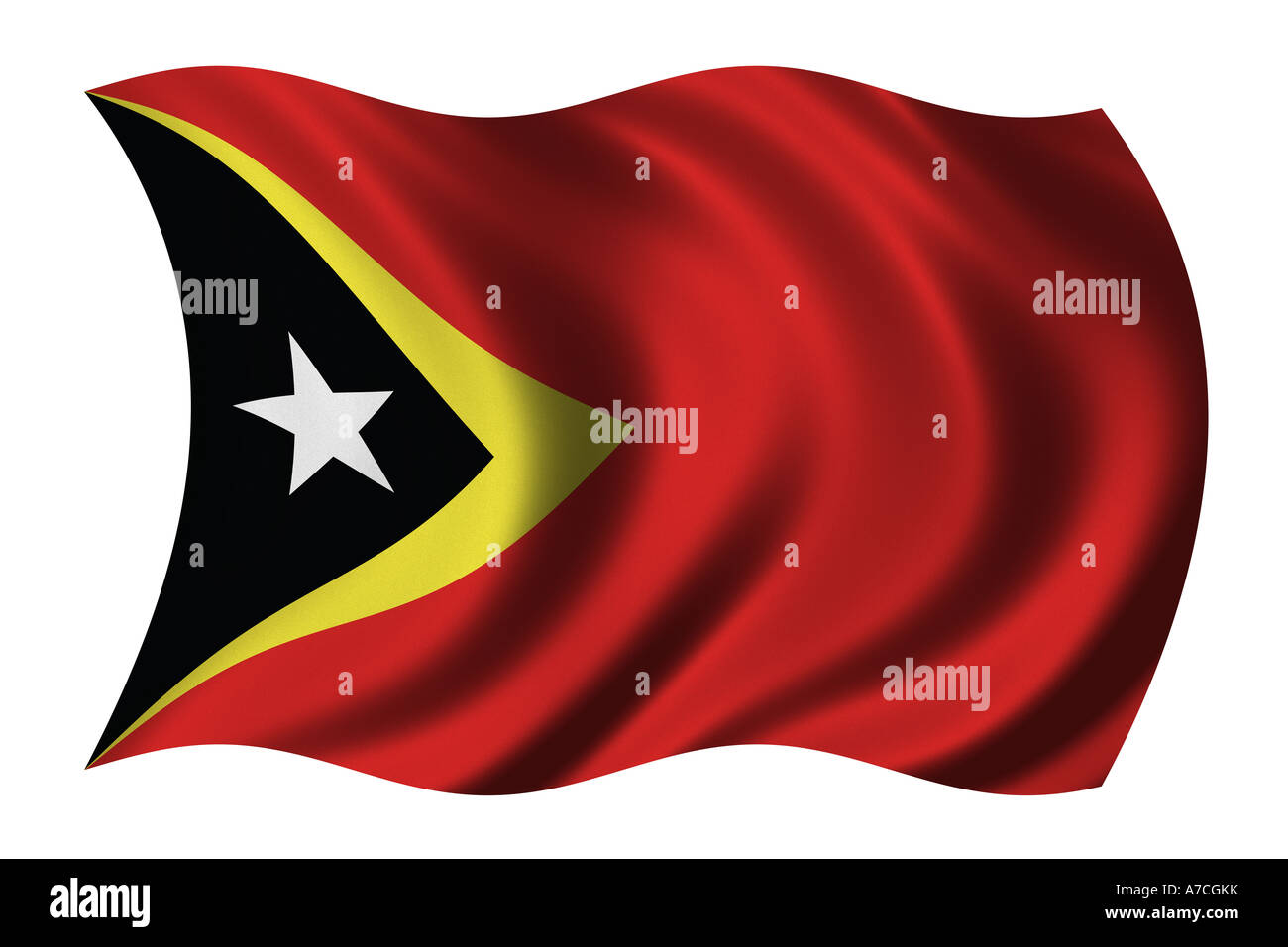 Flag of East Timor Stock Photo - Alamy