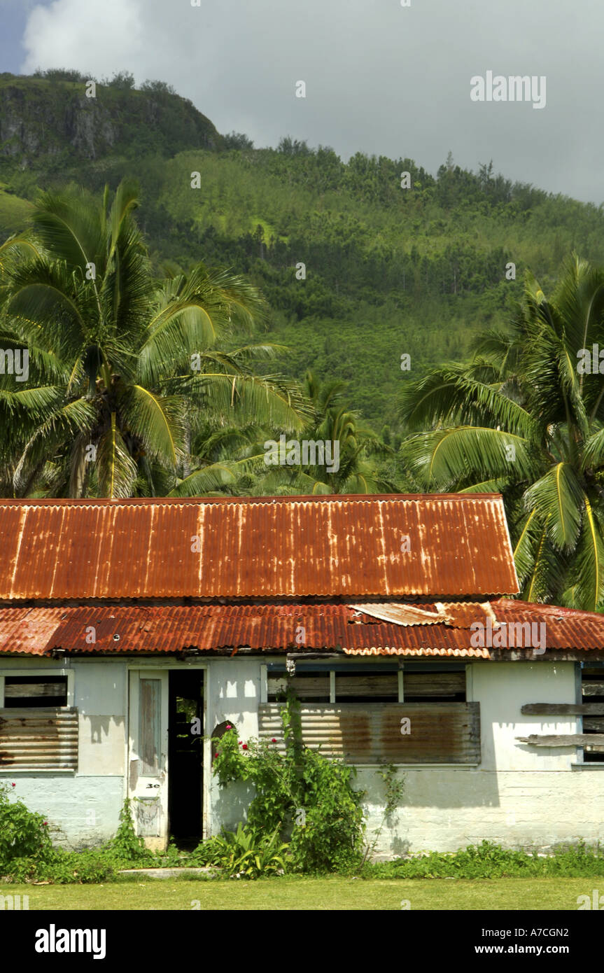 Old house on Rarotonga in the Cook Islands Stock Photo - Alamy