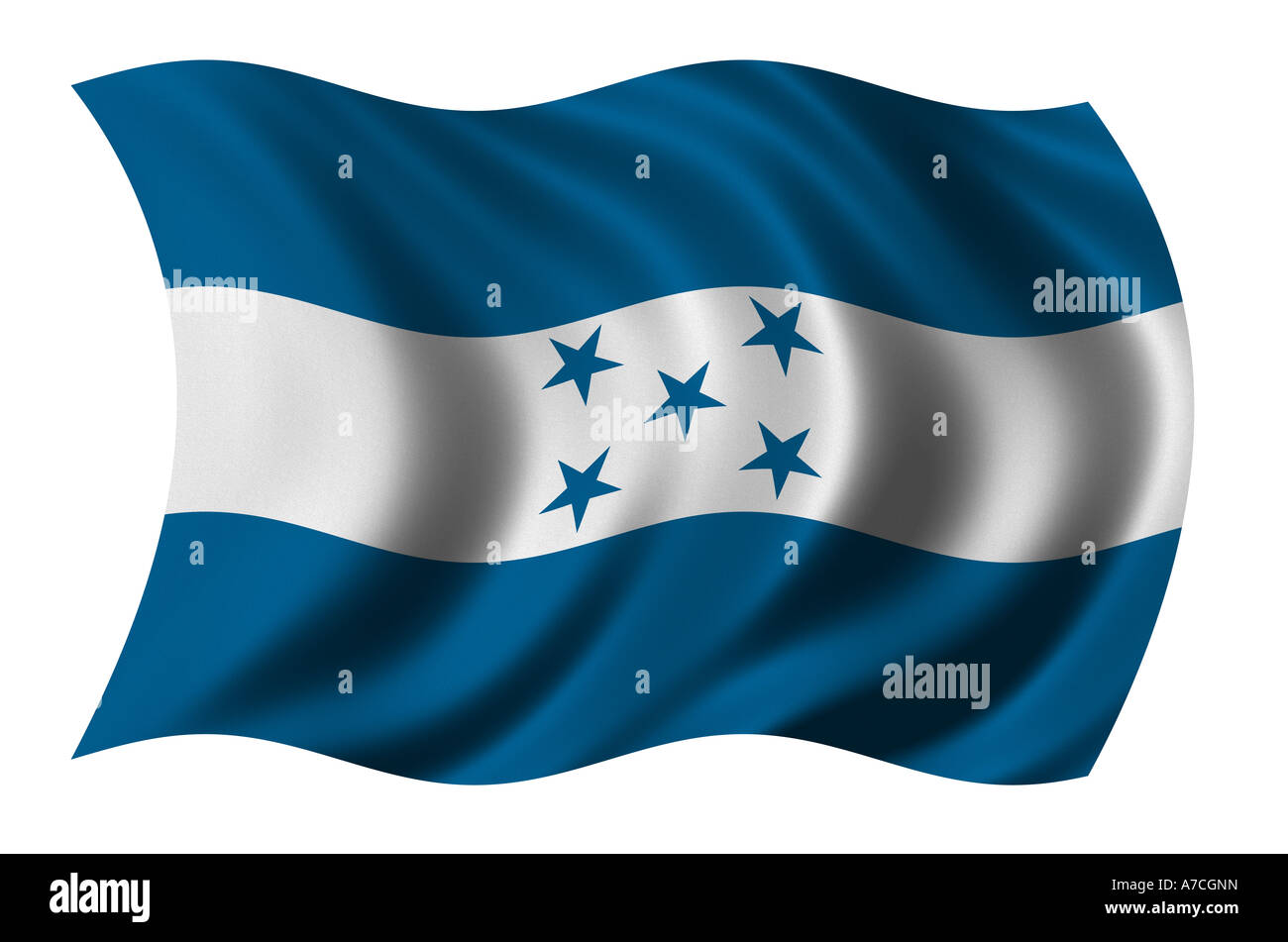Wavy honduran flag hi-res stock photography and images - Alamy