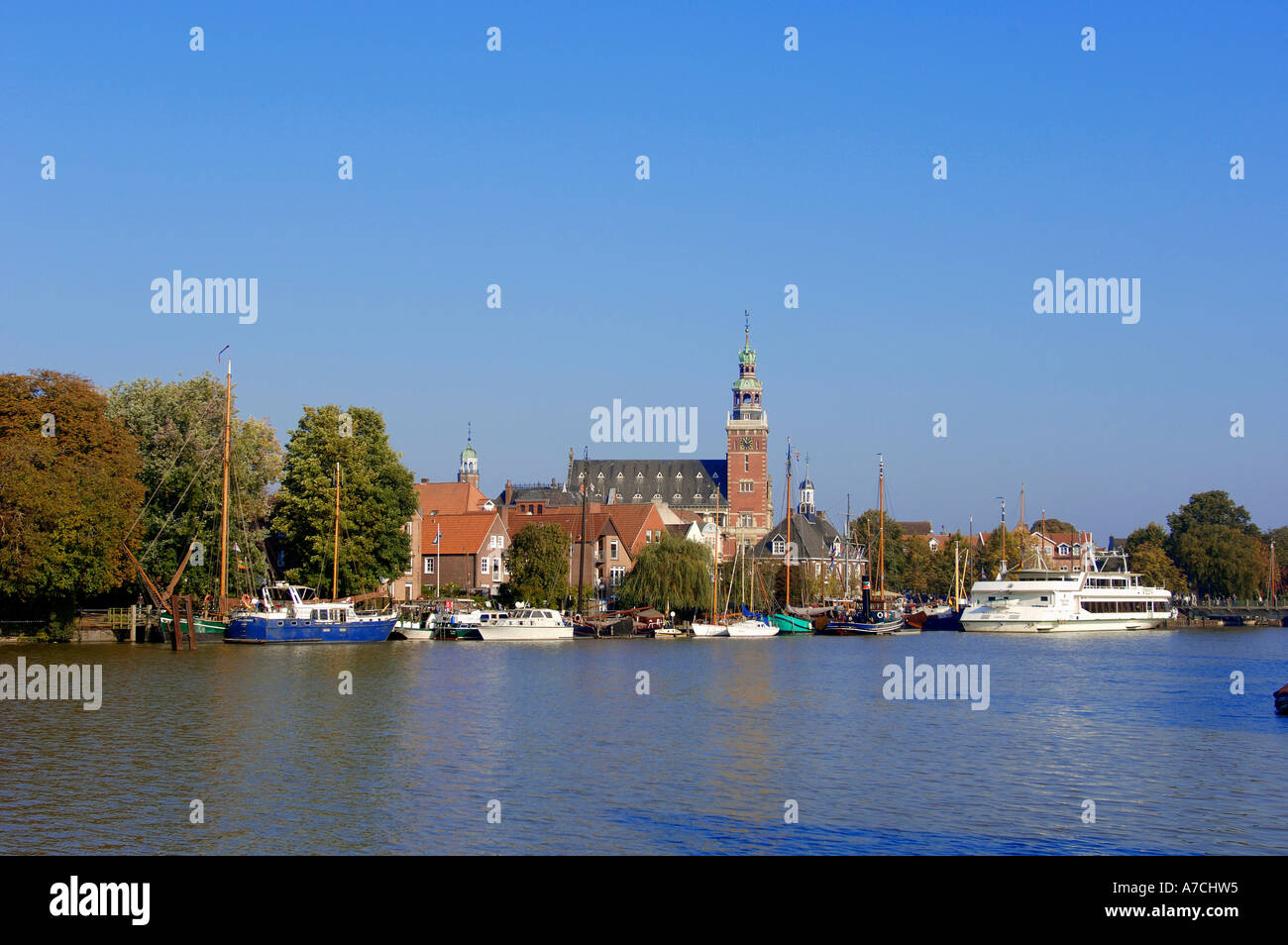 Harbor and town hall in leer hi-res stock photography and images - Alamy