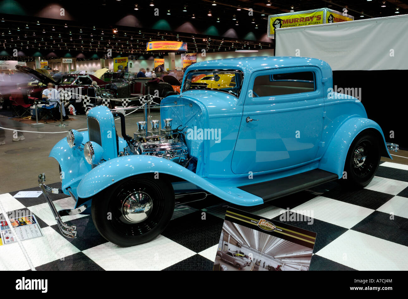 1932 Ford three window coupe at the 2007 Detroit Autorama Stock Photo ...