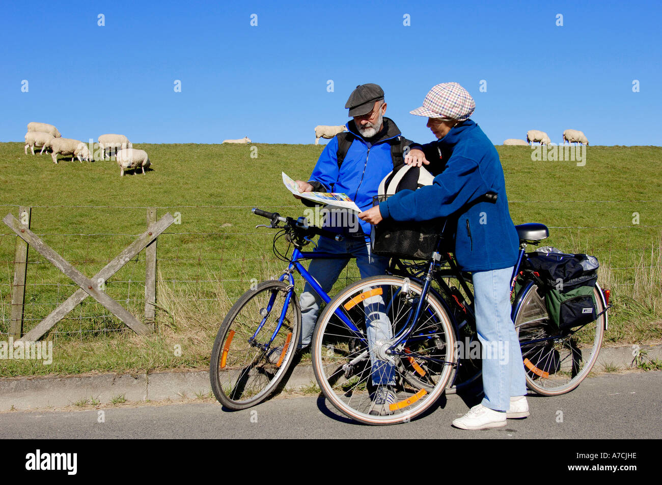 Biker and map reading hi-res stock photography and images - Alamy