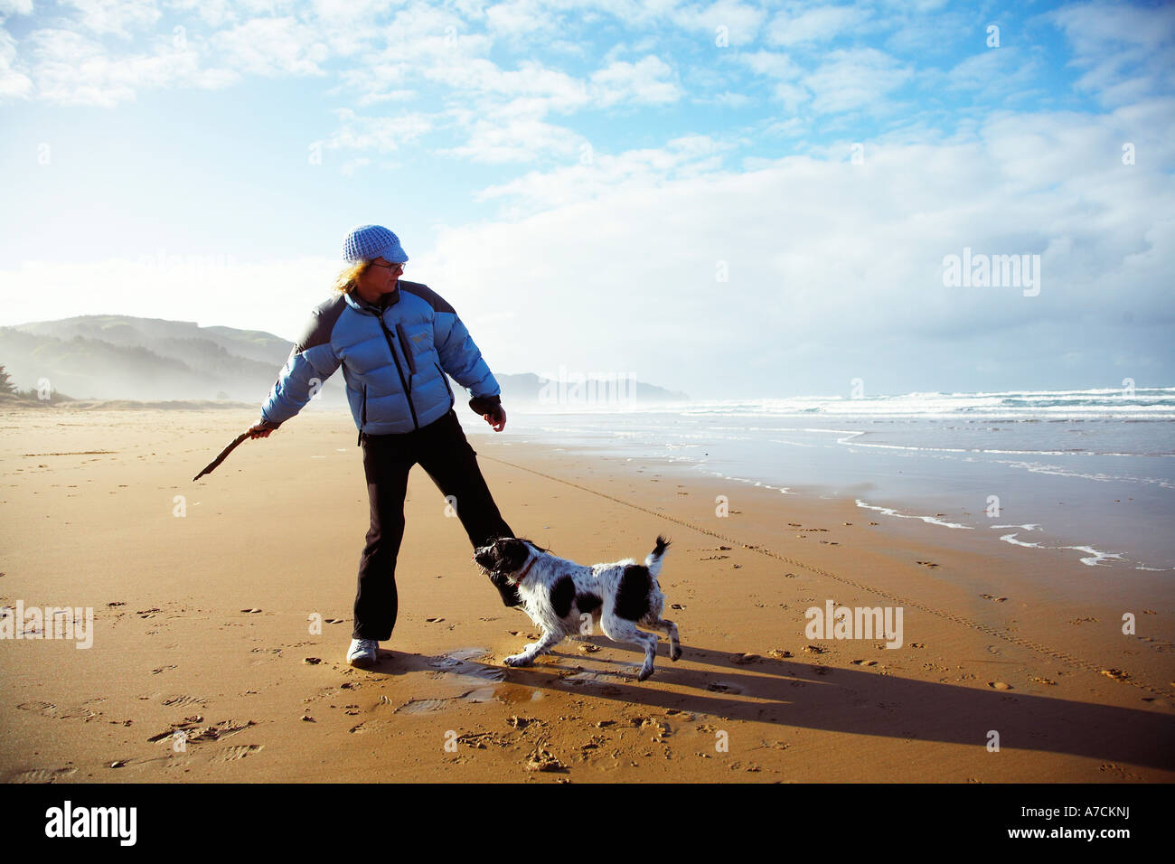 Throwing stick hi-res stock photography and images - Alamy