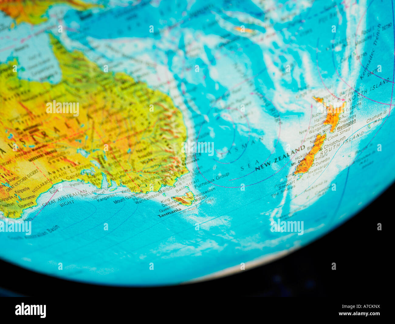 New zealand globe hi-res stock photography and images - Alamy