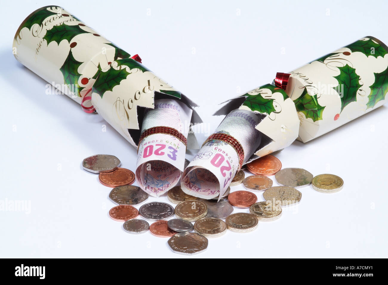 Christmas money cracker hi-res stock photography and images - Alamy