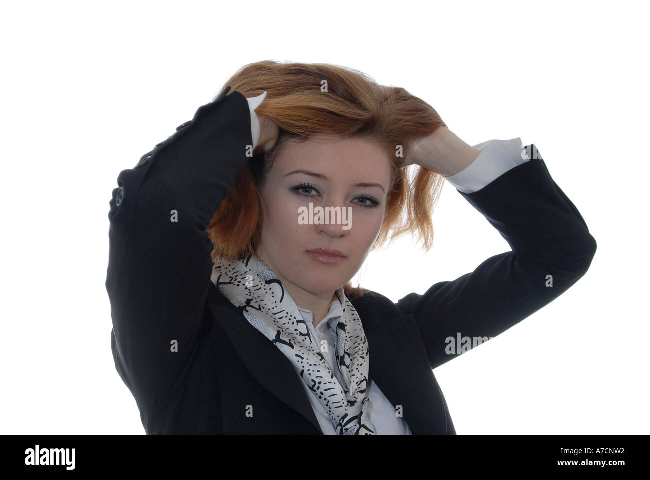 Frau braune haare hi-res stock photography and images - Alamy
