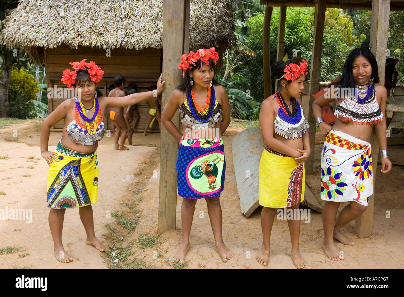 Embera Dura village Stock Photo - Alamy