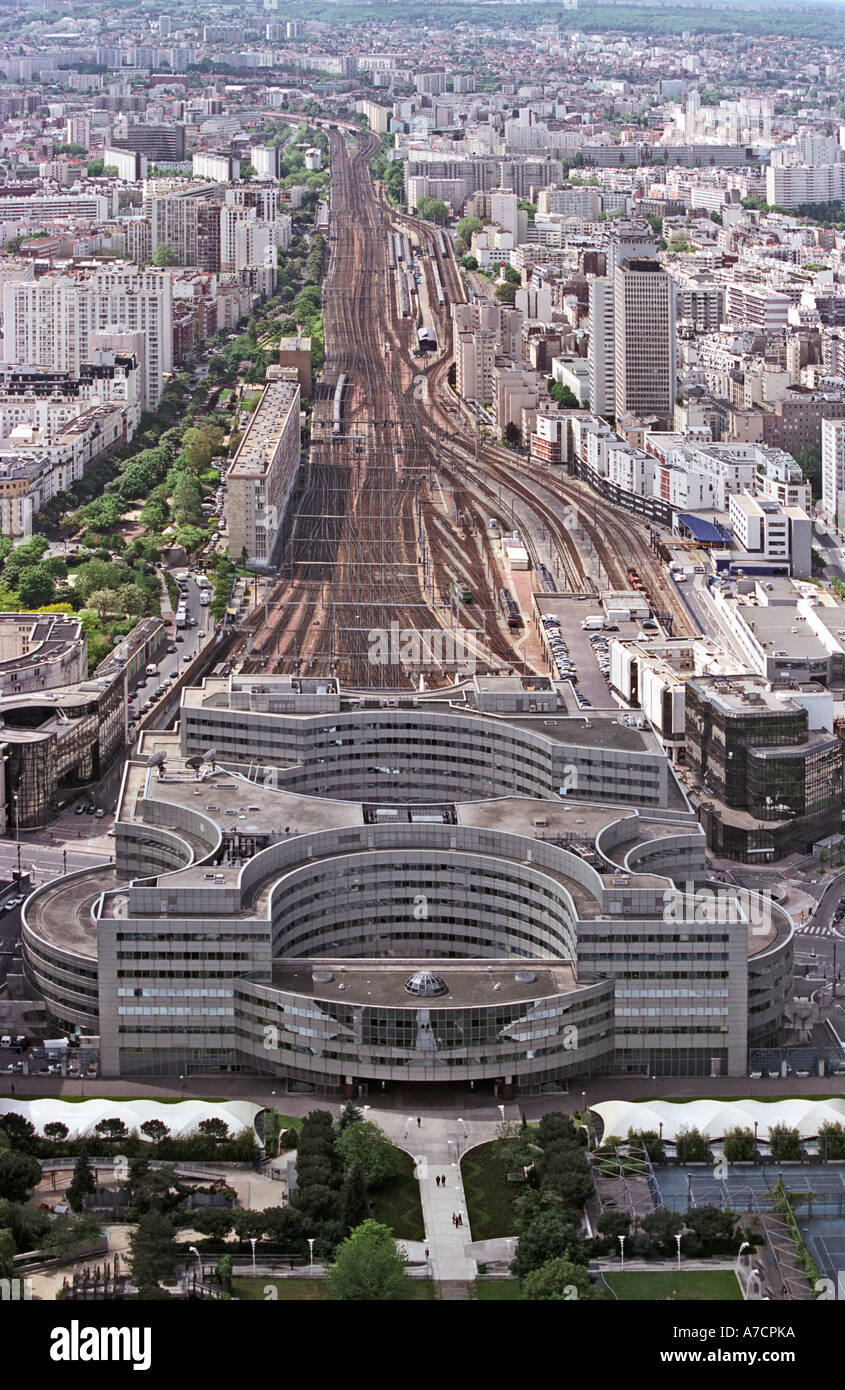 A bird’s eye view of railroad Stock Photo - Alamy