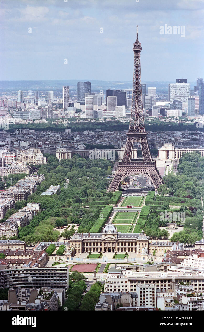 Eiffel Tower Aerial View