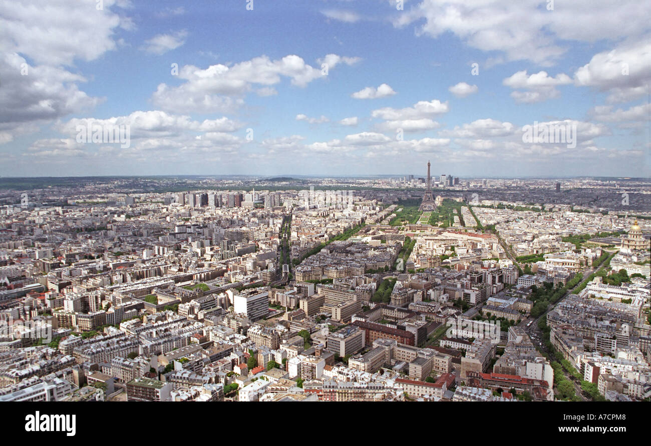 Birds eye view of paris hi-res stock photography and images - Alamy