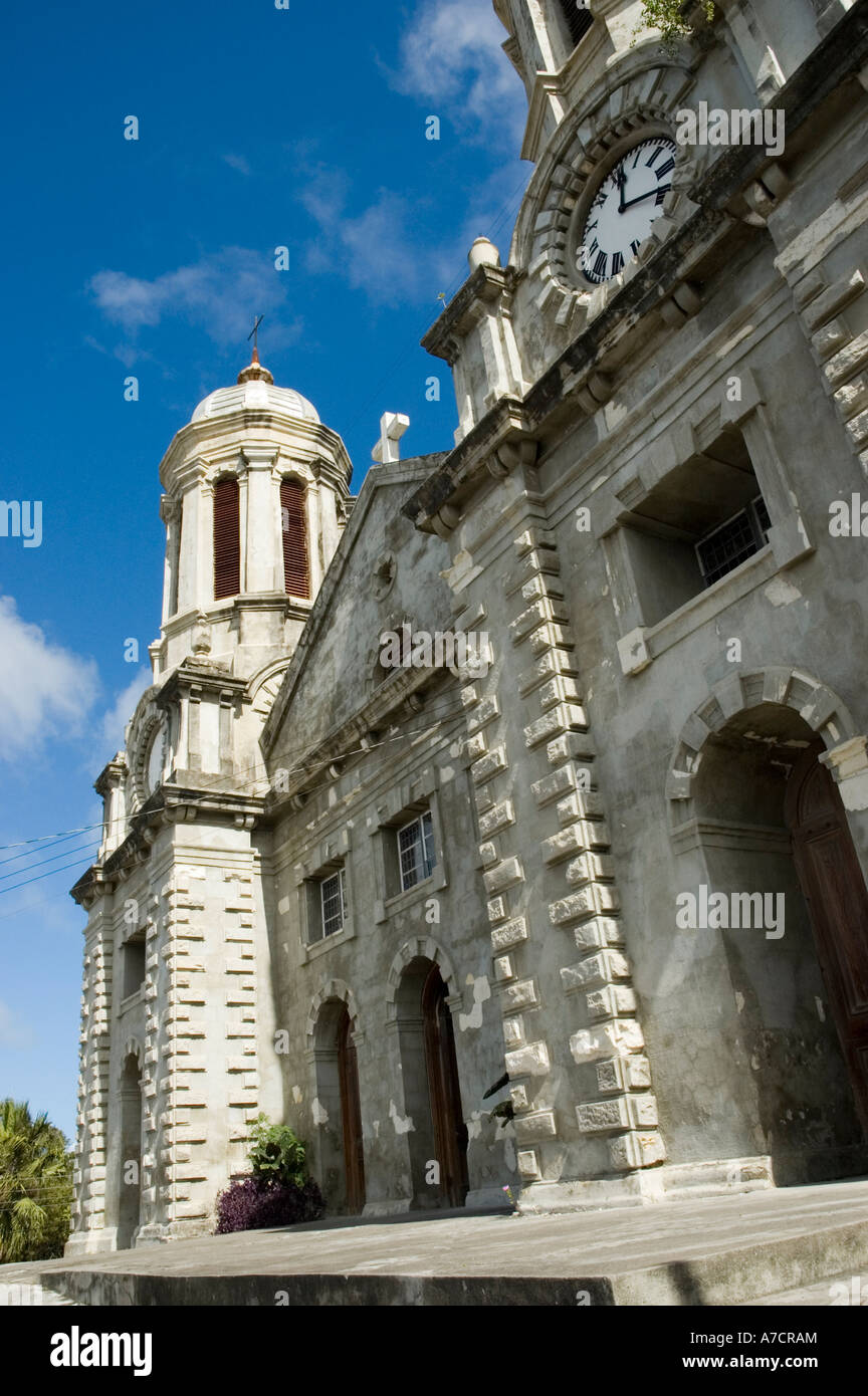 The imposing white freestone facade and Baroque Towers as seen from a ...