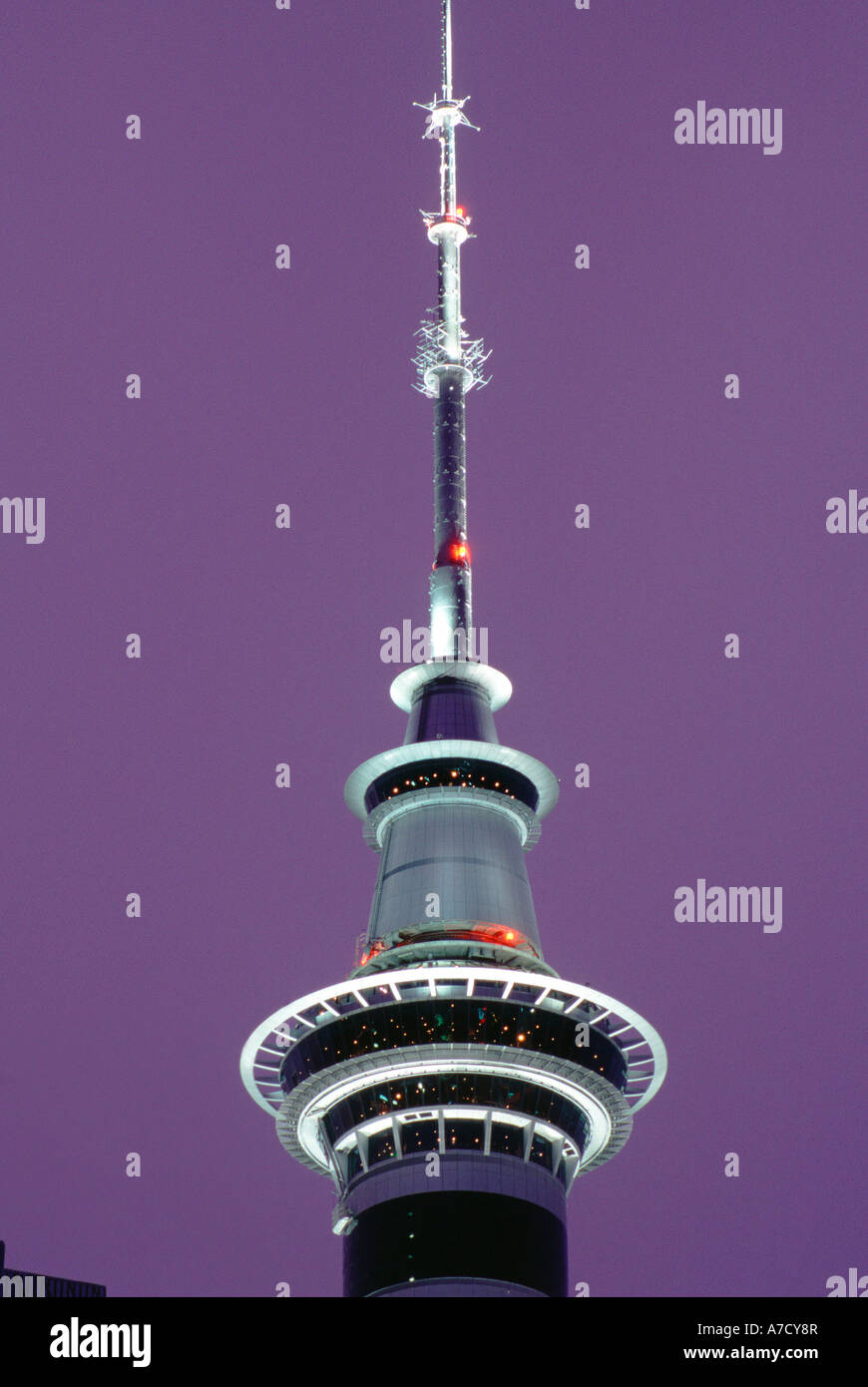 Top Of The Sky Tower Stock Photo - Alamy