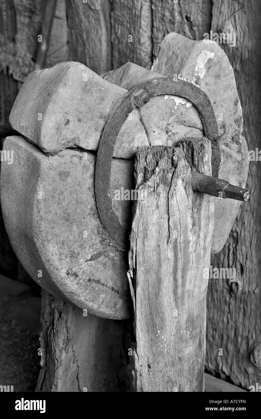 Broken stone Black and White Stock Photos & Images - Alamy