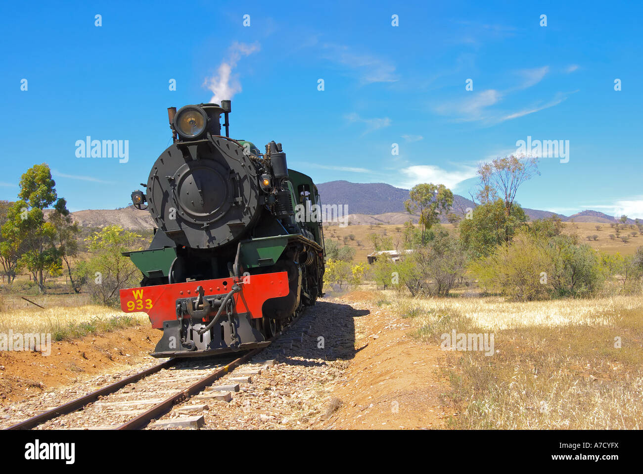 old steam train Stock Photo - Alamy
