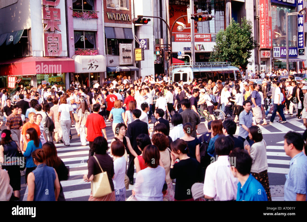 Busy Street Scene, Day Stock Photo - Alamy