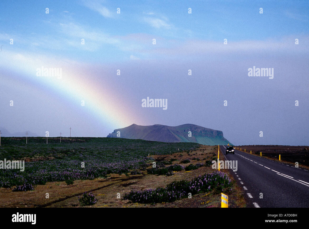 Europe, Iceland, Rainbow Stock Photo - Alamy