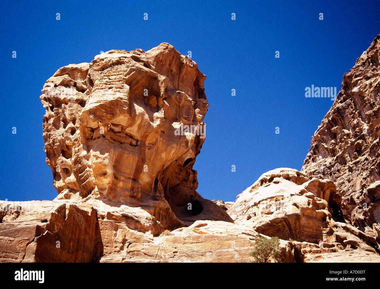 Jordan, Petra, Rock Detail Stock Photo - Alamy
